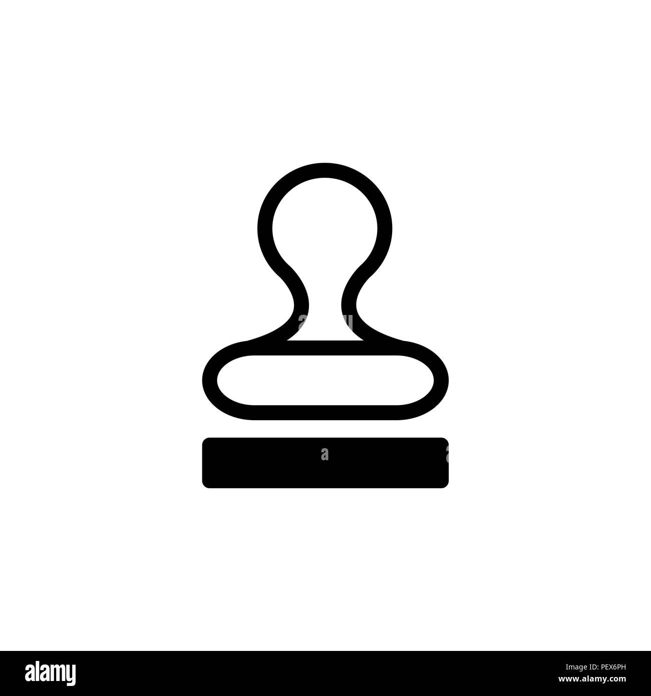 L'icône de timbres. vector illustration vecteur symbole (signe Image ...