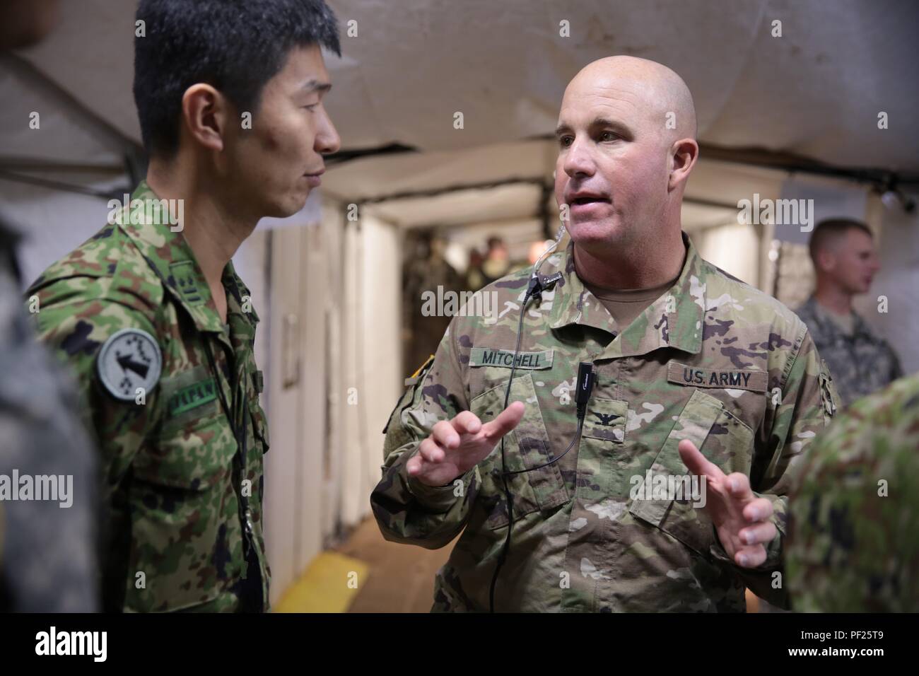 Le colonel Scott Mitchell, commandant de la 196e Brigade d'infanterie ...