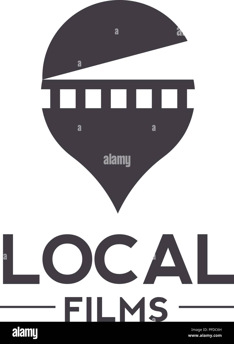 Logo de la caméra de localisation Banque d'images vectorielles - Alamy