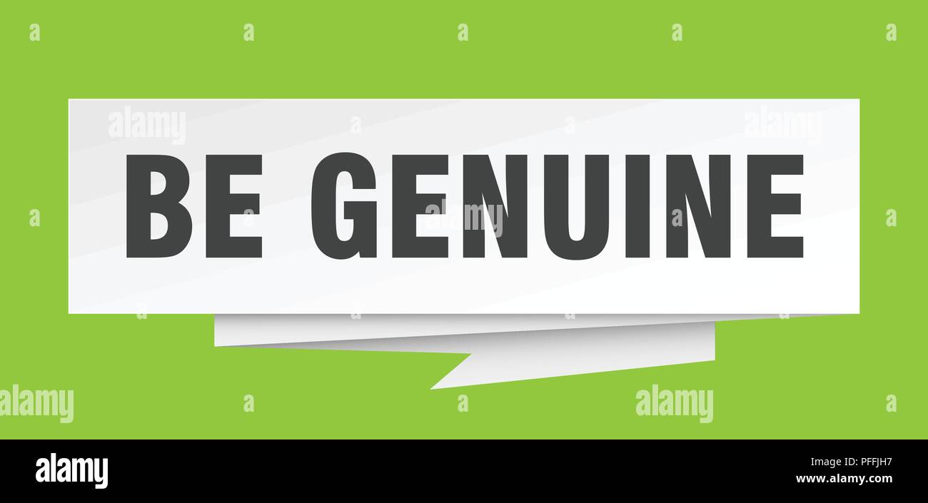 Être authentique signe. être authentique origami papier bulle. être ...