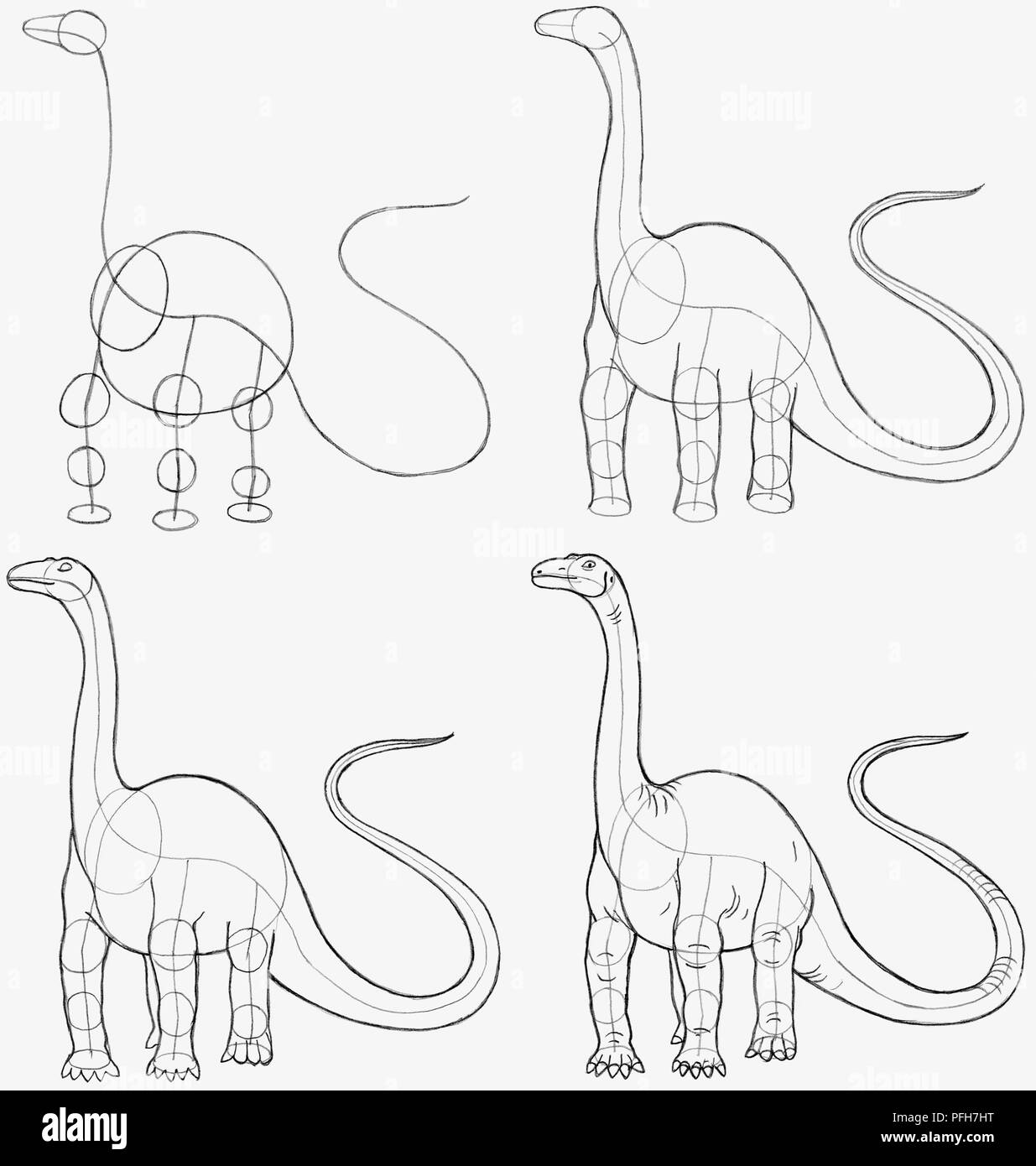 Secuencia de ilustración Banque d'images noir et blanc - Alamy