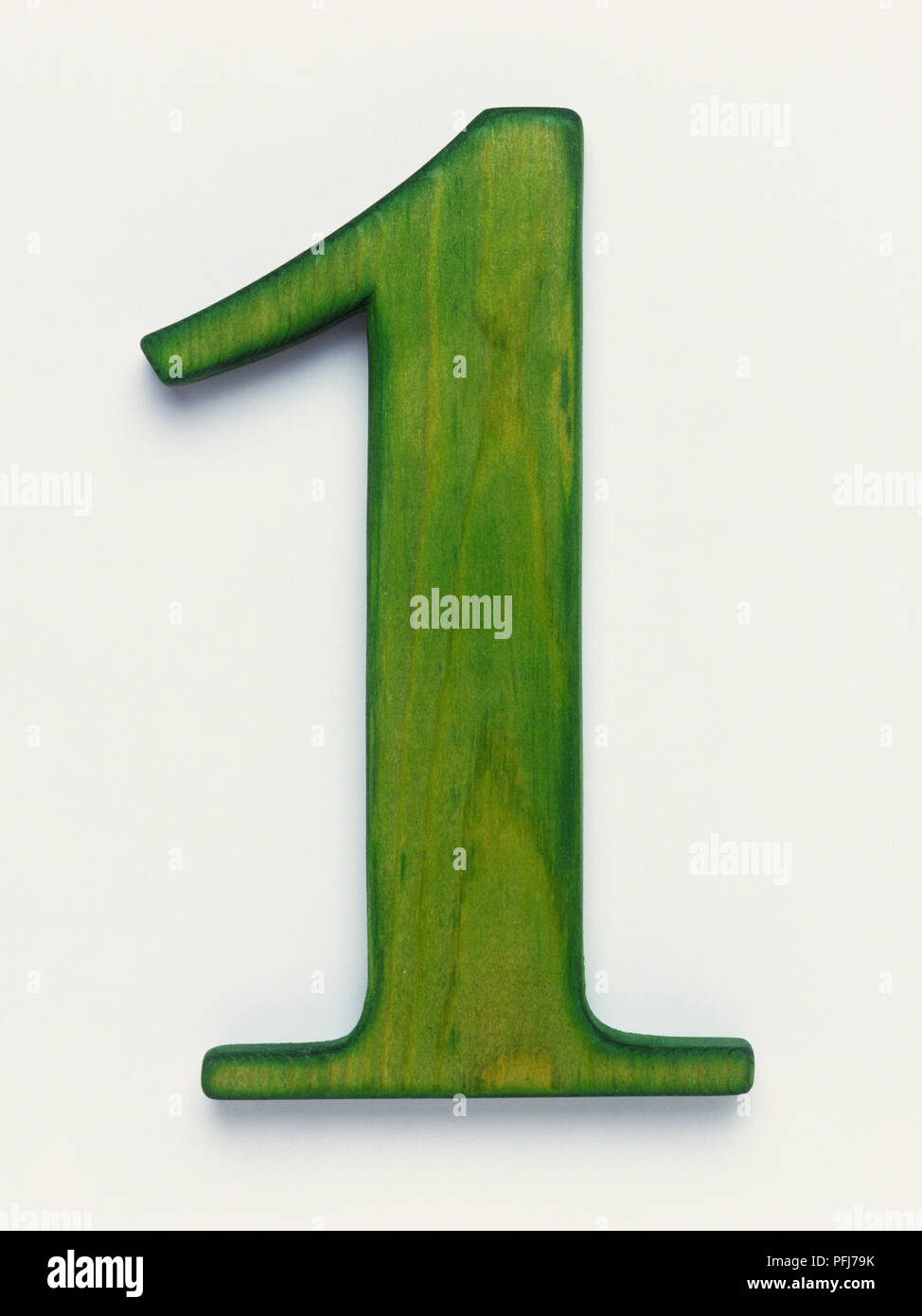 Chiffre 1 vert Banque de photographies et d’images à haute résolution ...