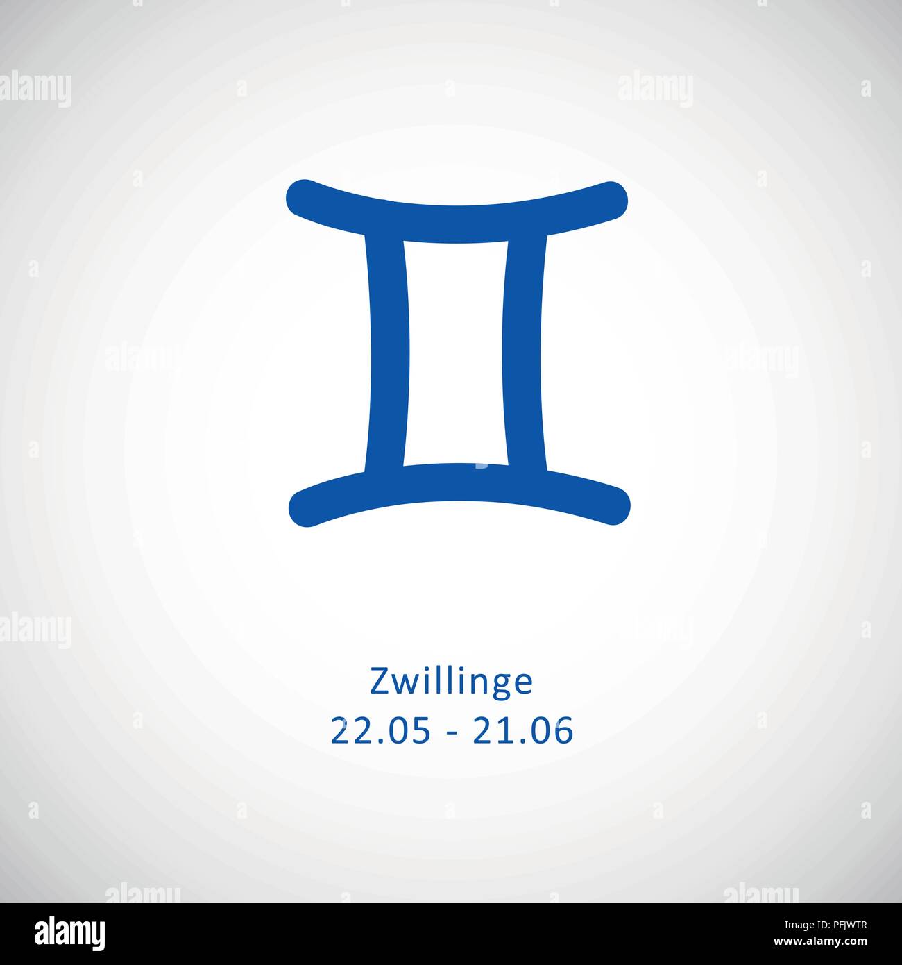 Zodiac sign gemini outline Banque de photographies et d’images à haute ...