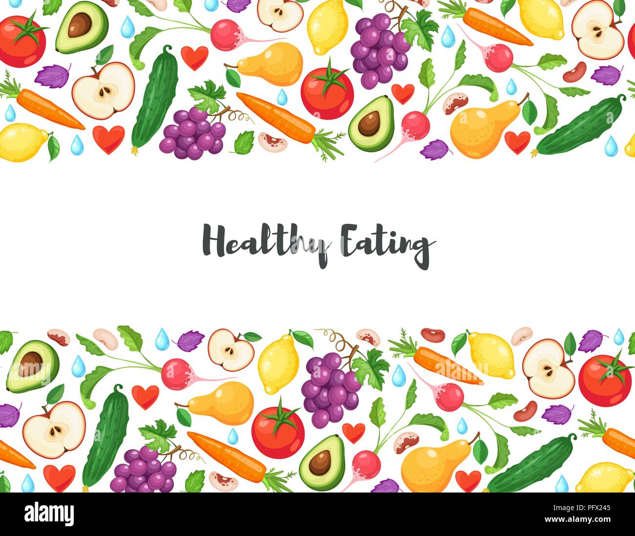 Affiche de la saine alimentation Banque de photographies et d’images à ...