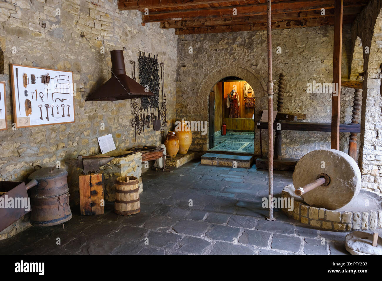 Musée ethnographique, Berat, Qark Berat, Albanie Photo Stock - Alamy