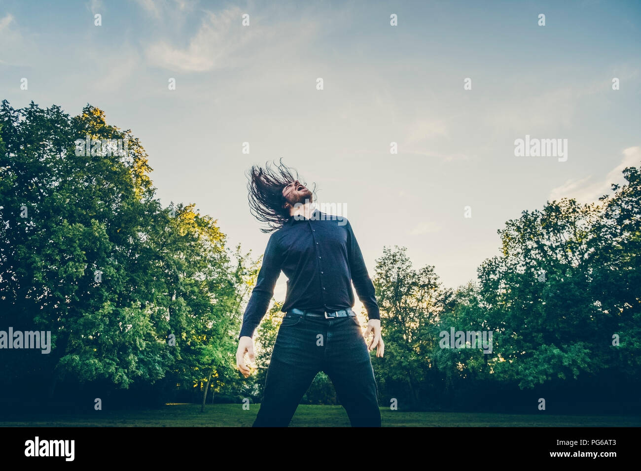 Heavy metal fan people metal Banque de photographies et d’images à ...