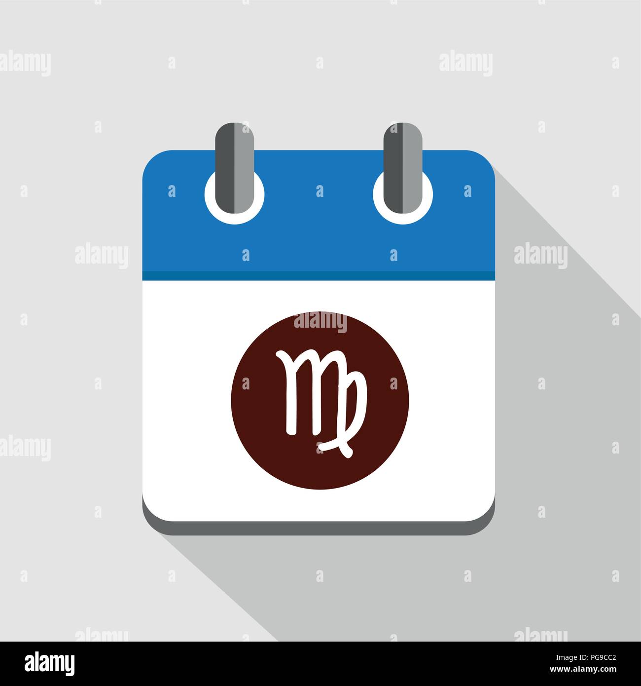 Symbole de la vierge signe du zodiaque illustration horoscope Banque d ...