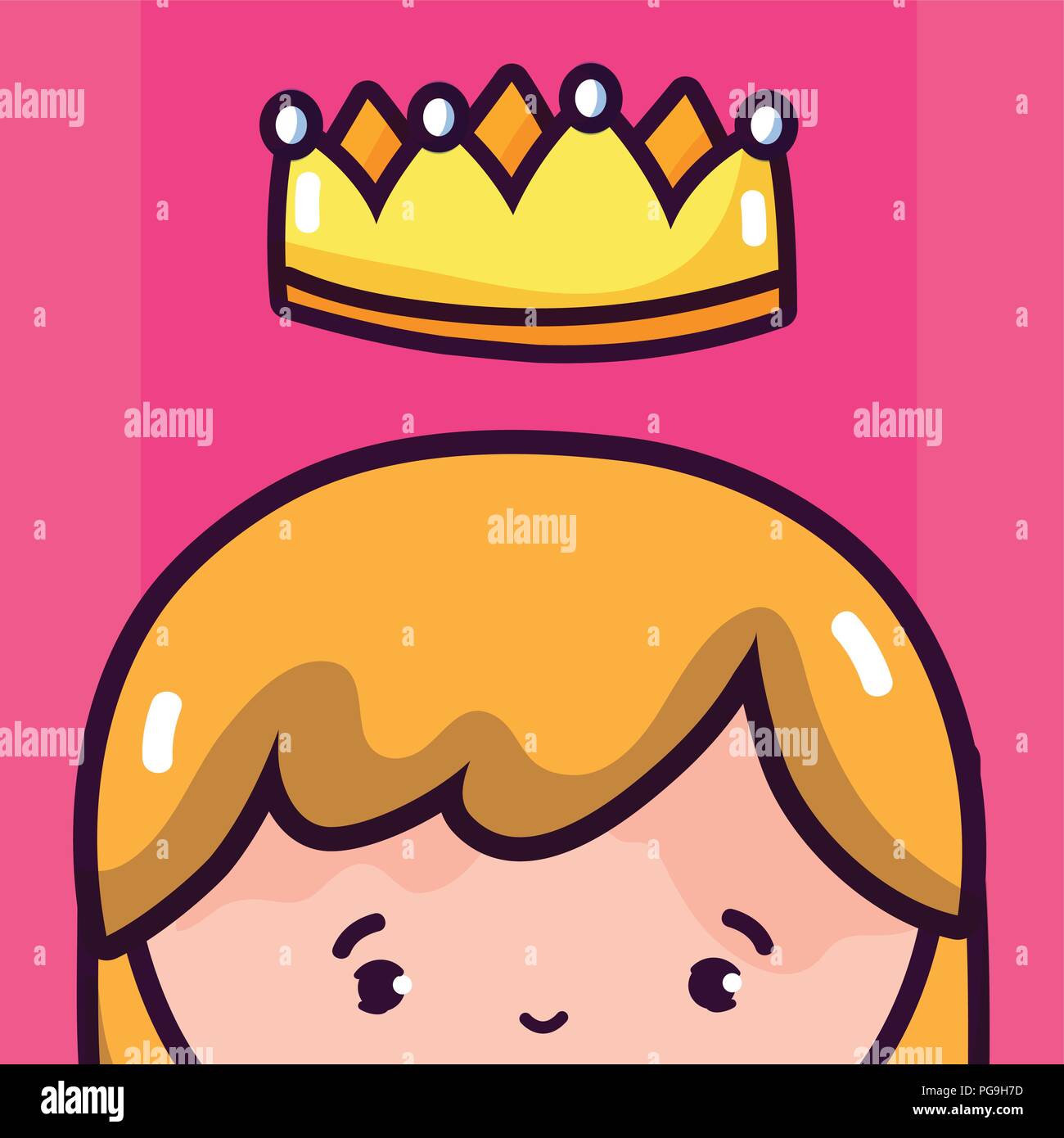 Cartoon Queen Banque d'images vectorielles - Alamy