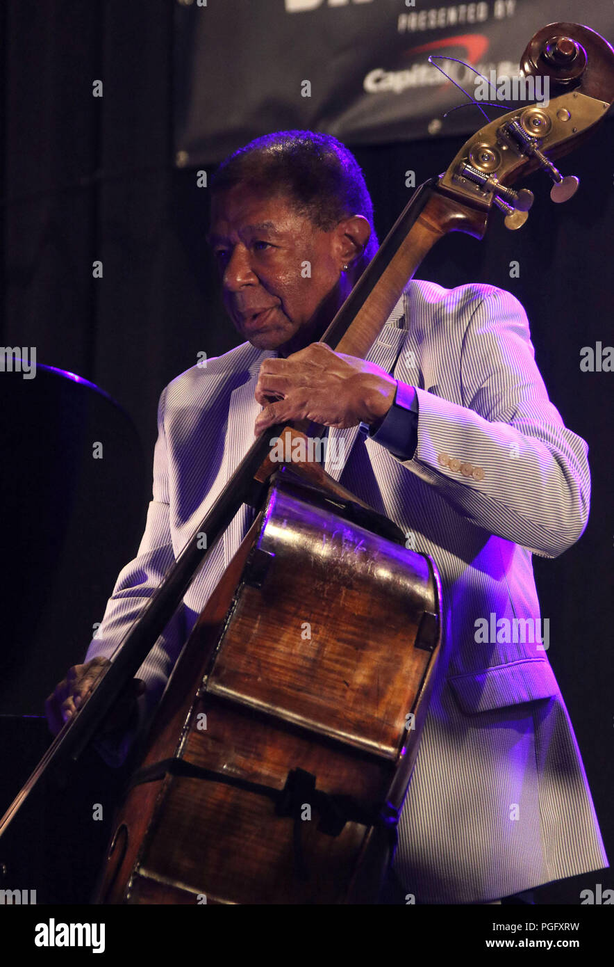 24 août 2018 - New York City, New York, États-Unis - Jazz bass player ...