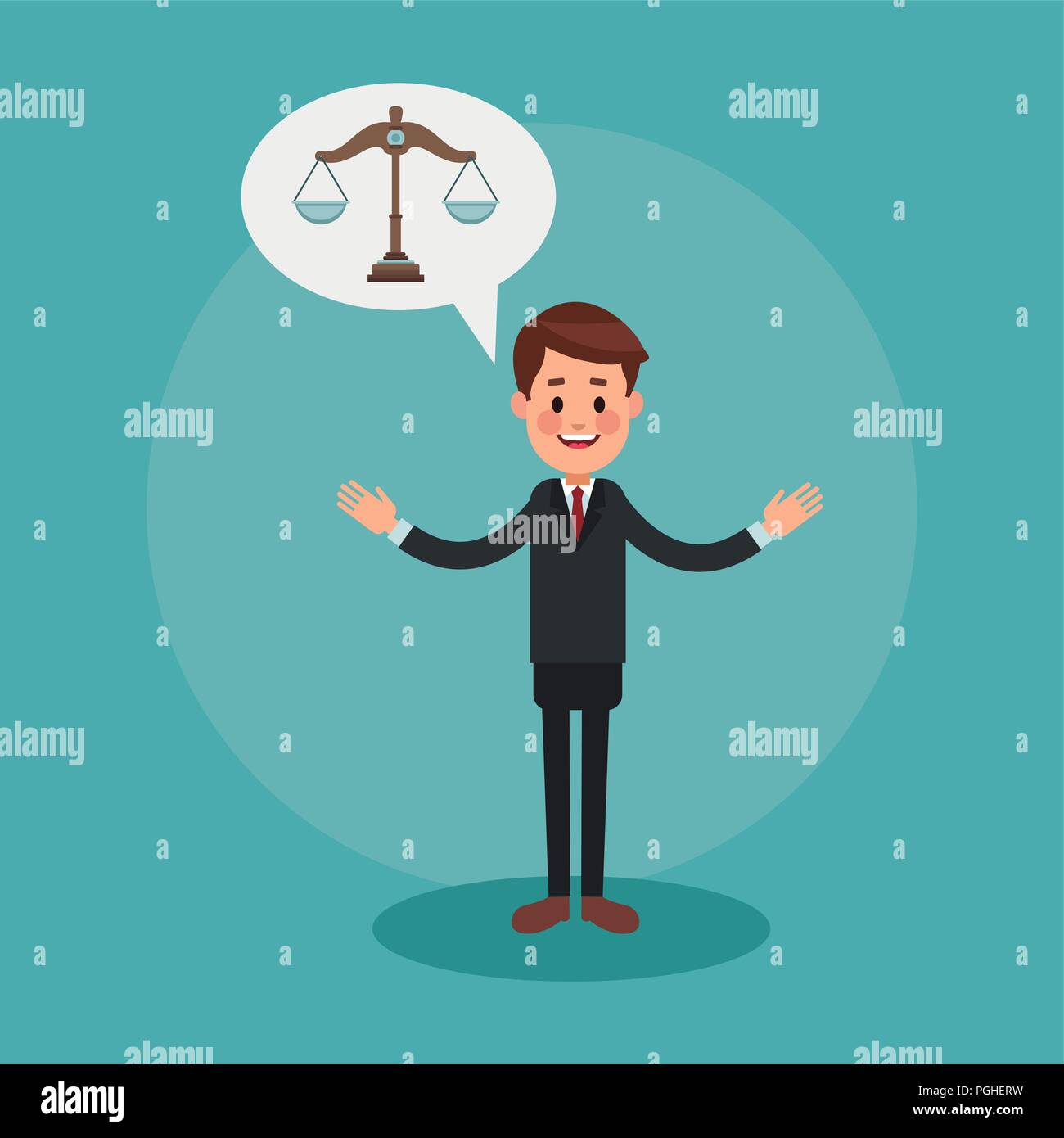 Avocat justice cartoon Banque d'images vectorielles - Page 2 - Alamy