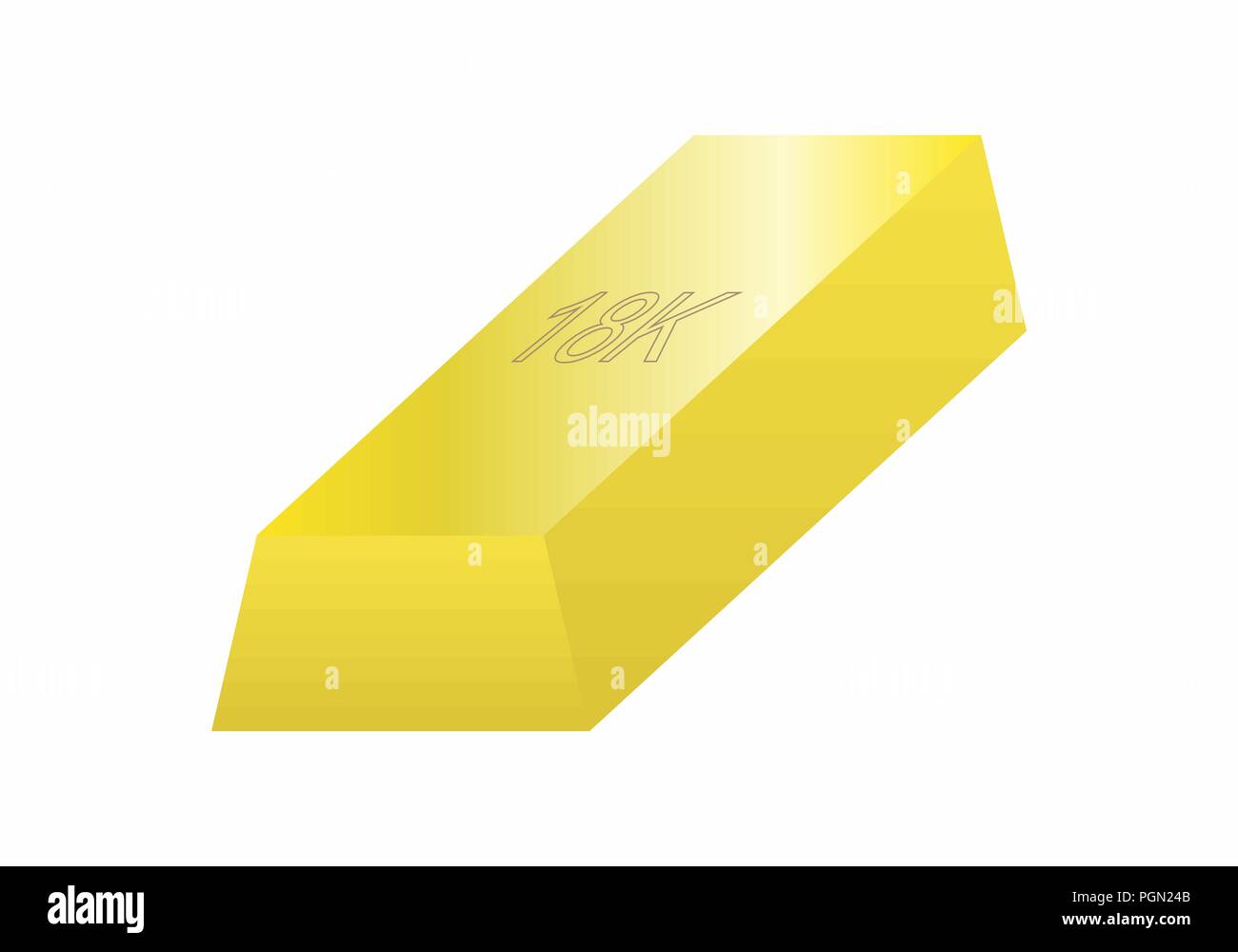 Lingot en or Banque d'images vectorielles - Alamy