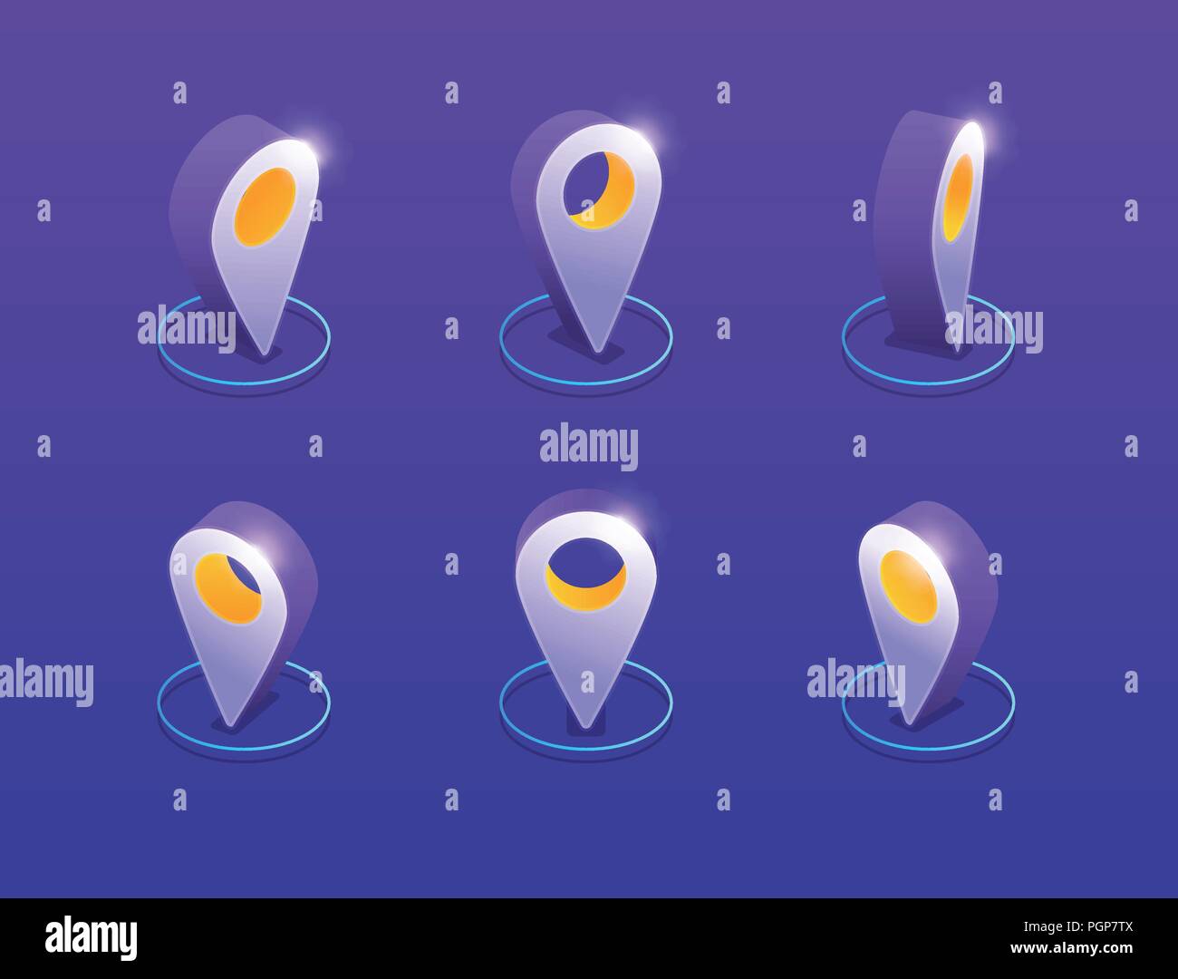 Carte de rotation Banque d'images vectorielles - Alamy