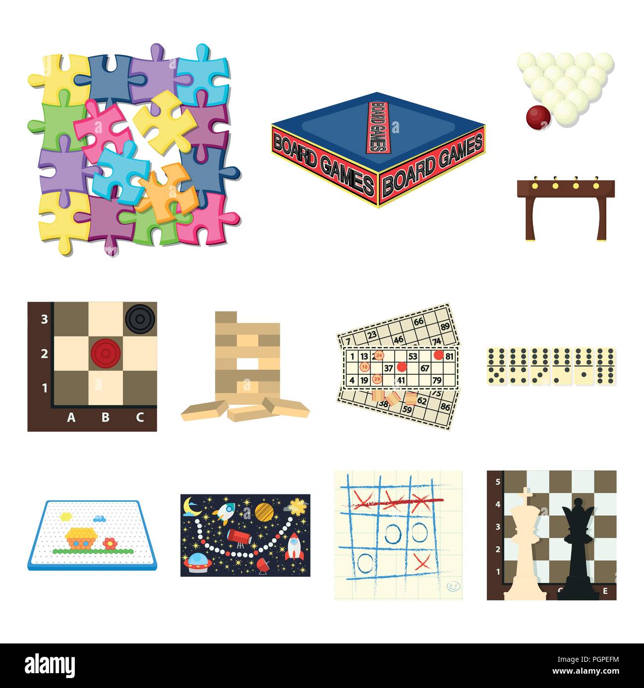 Jeu de cartoon icônes de collection set pour la conception. Symbole ...