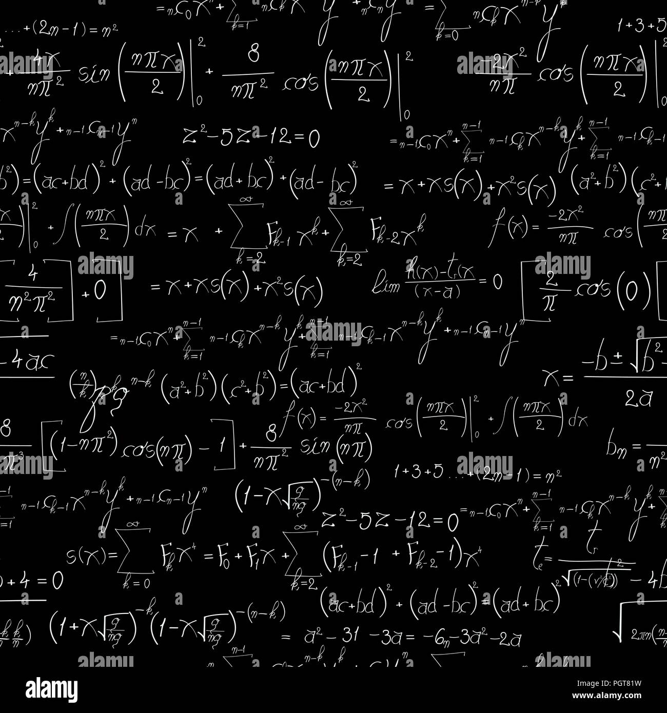 Tableau historique des mathématiques avec l'équation et formule ...
