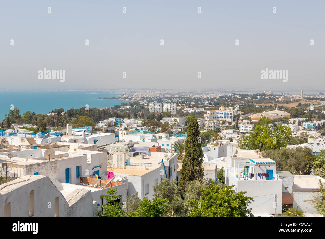 Tunisia tunis city aerial view Banque de photographies et d’images à ...