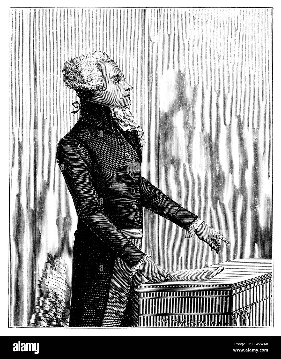 De robespierre Banque d'images noir et blanc - Alamy