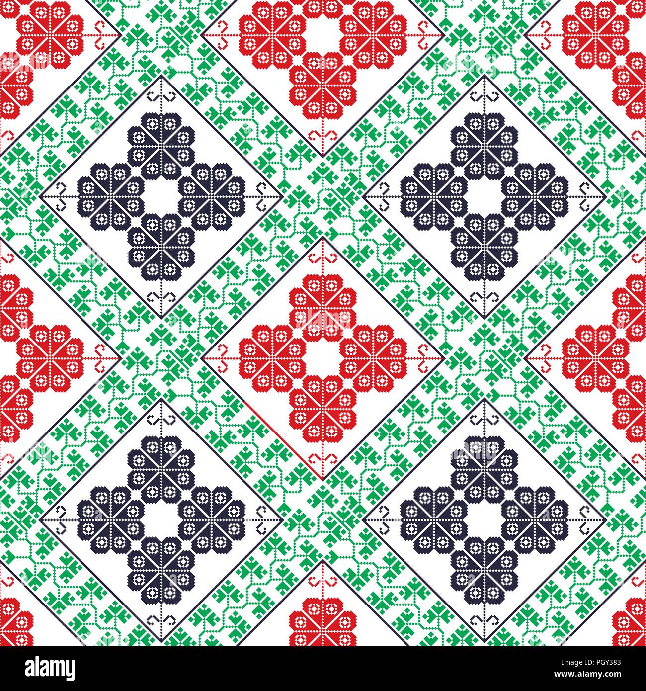 Motif traditionnel roumain Banque d'images vectorielles - Alamy