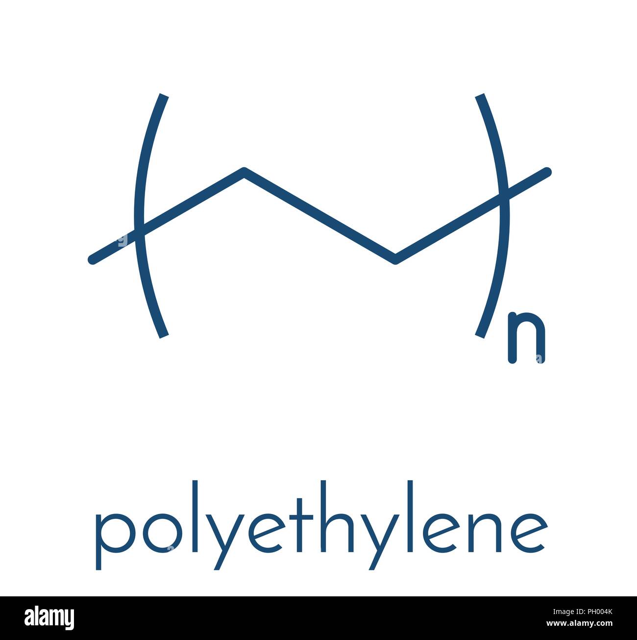 Polyéthylène (PE, polyéthylène, Plastique polyéthylène), la structure ...
