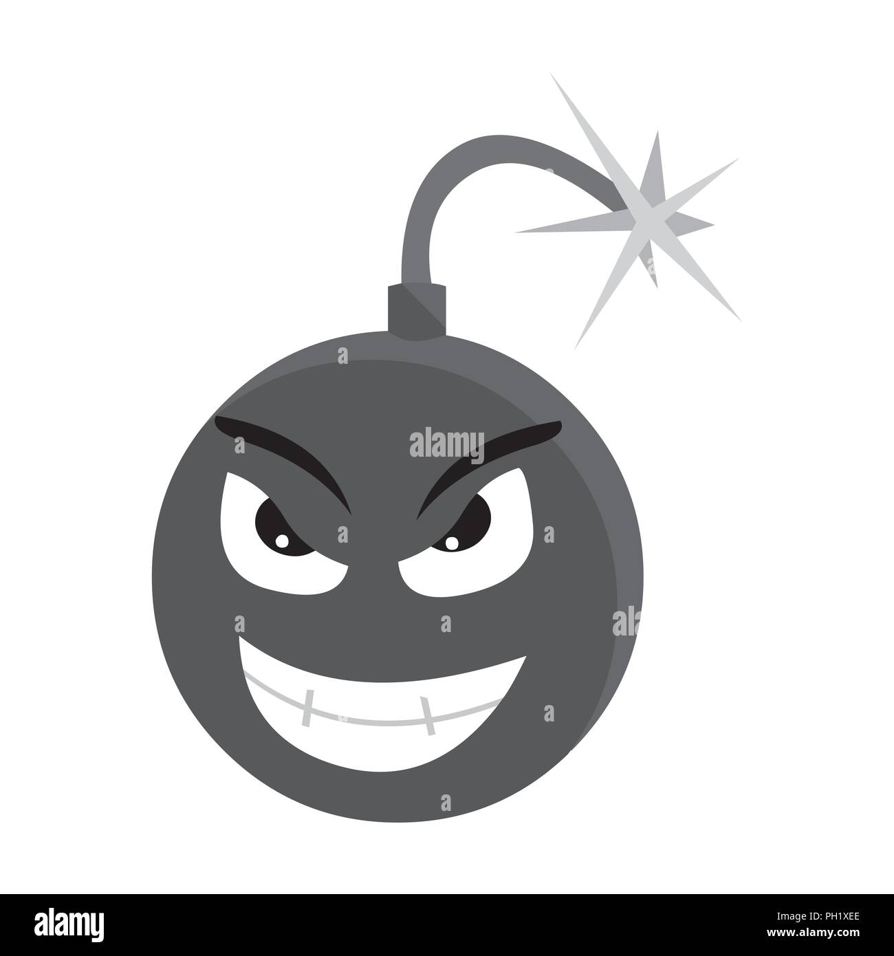 Bomb emoticon cartoon illustration Banque de photographies et d’images ...