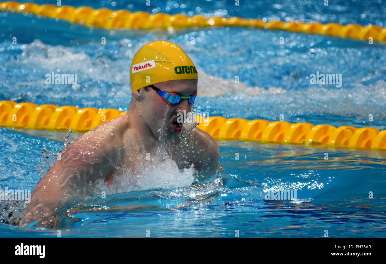 Budapest, Hongrie - 27 juil., 2017. La natation de Matthew Wilson (AUS ...
