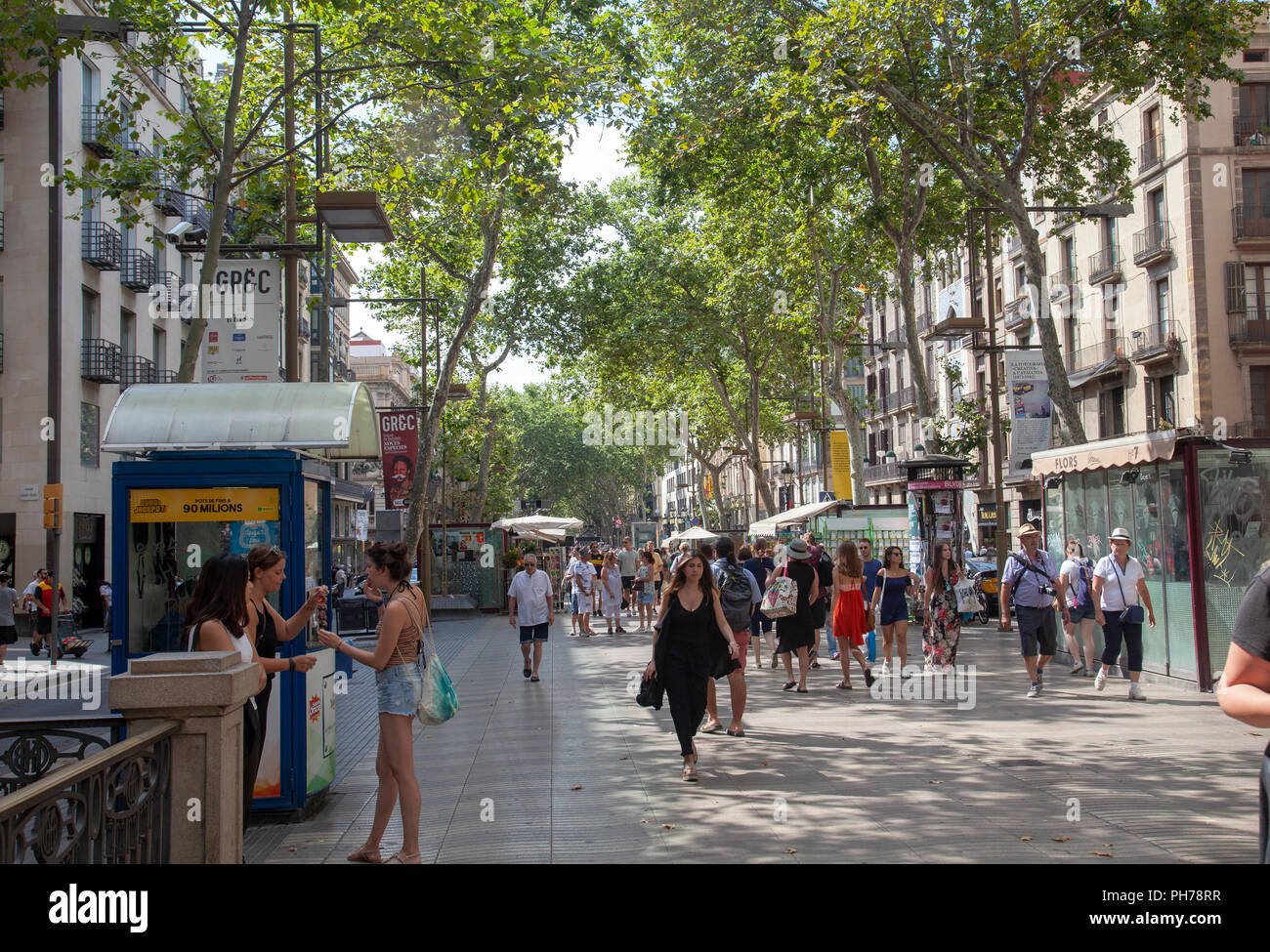 Barcelona las ramblas Banque de photographies et d’images à haute résolution - Alamy