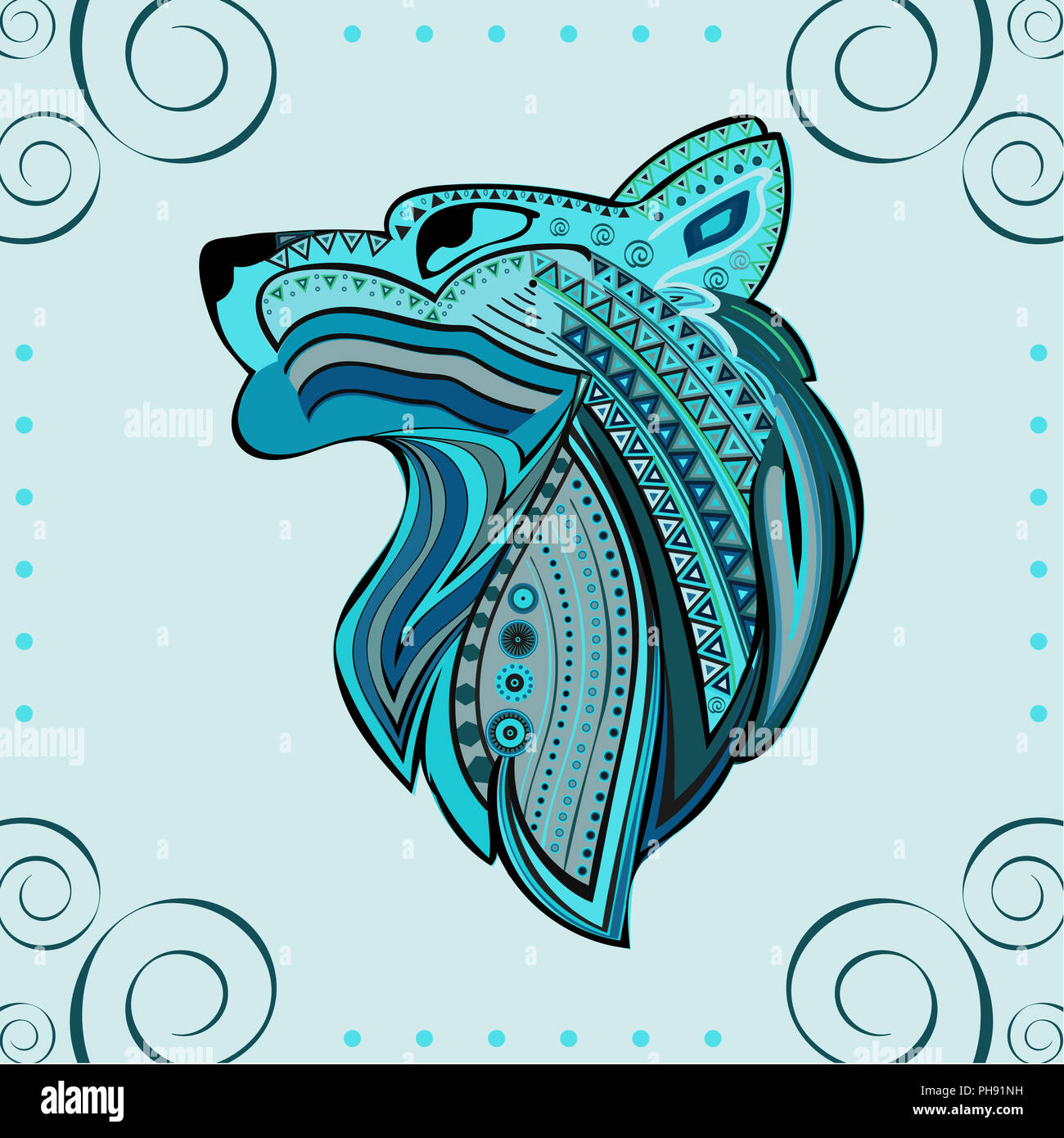 Motif de fond loup Banque de photographies et d’images à haute ...