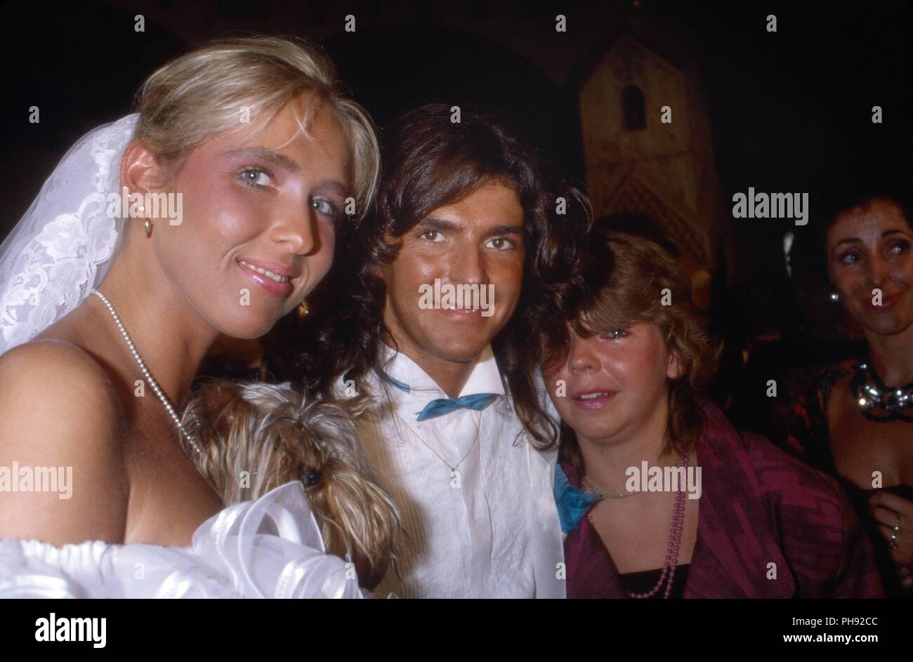 Thomas Anders, Sänger der Band 'Modern' parle, bei der Hochzeit mit ...