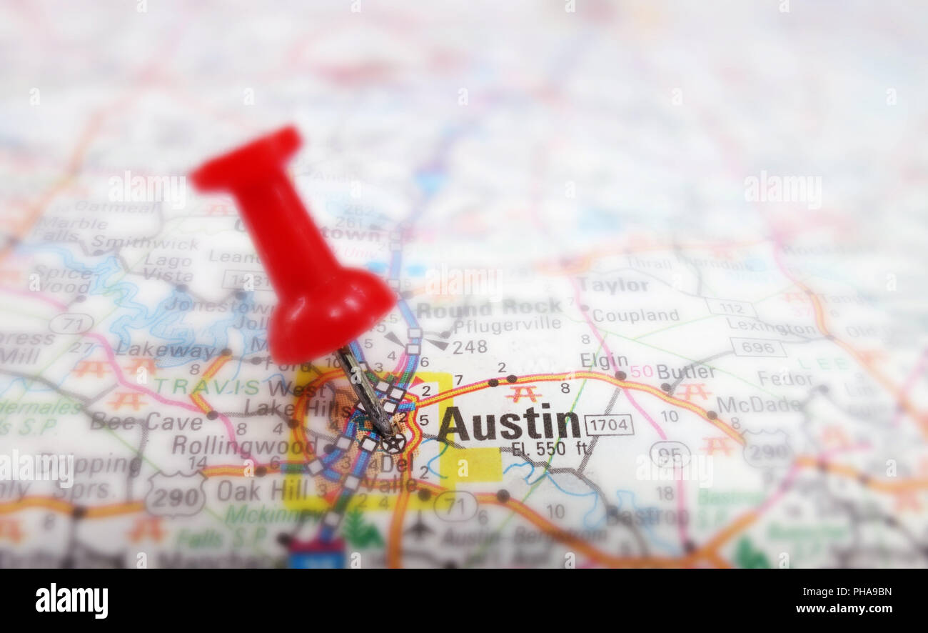 Carte d'austin Banque de photographies et d’images à haute résolution ...