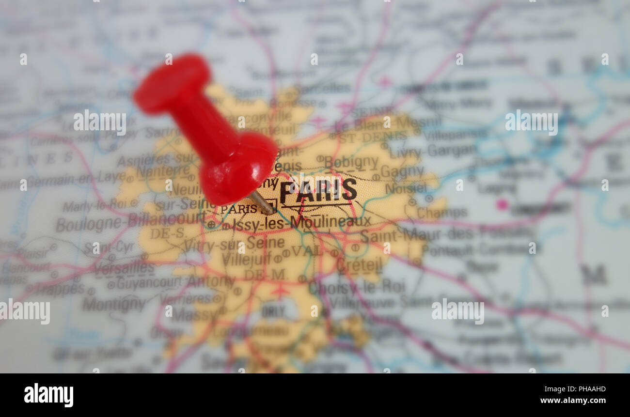 Carte de paris Banque de photographies et d’images à haute résolution ...