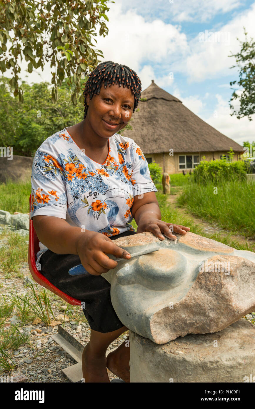 African art craft zimbabwe carving Banque de photographies et d’images ...