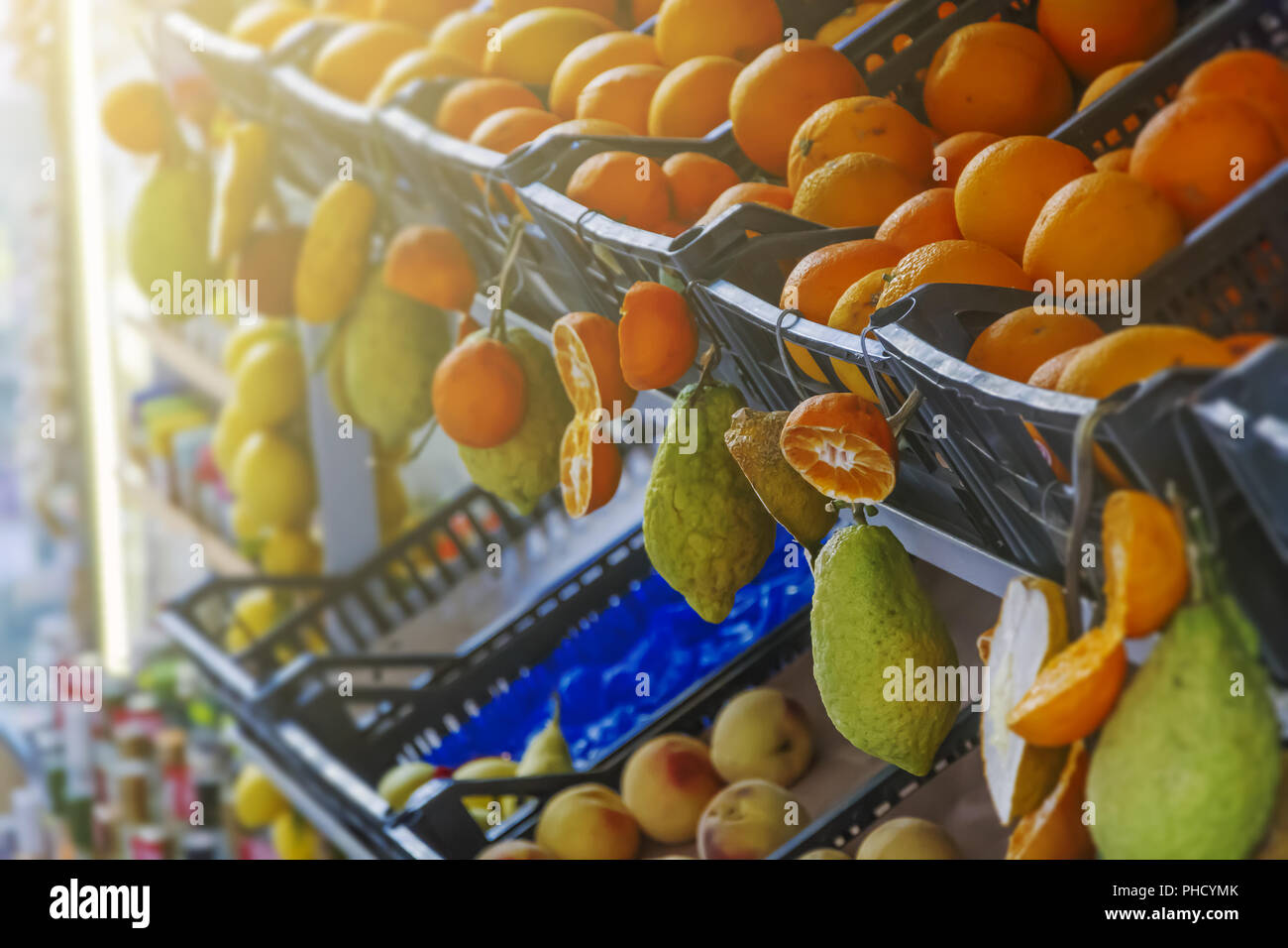 Typical fruits of sicily Banque de photographies et d’images à haute ...