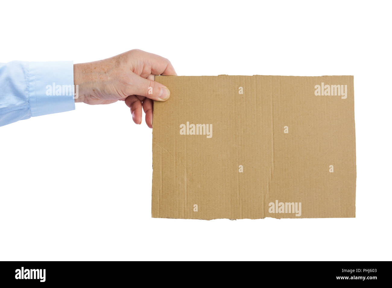 Pancarte en carton Banque d'images détourées - Alamy