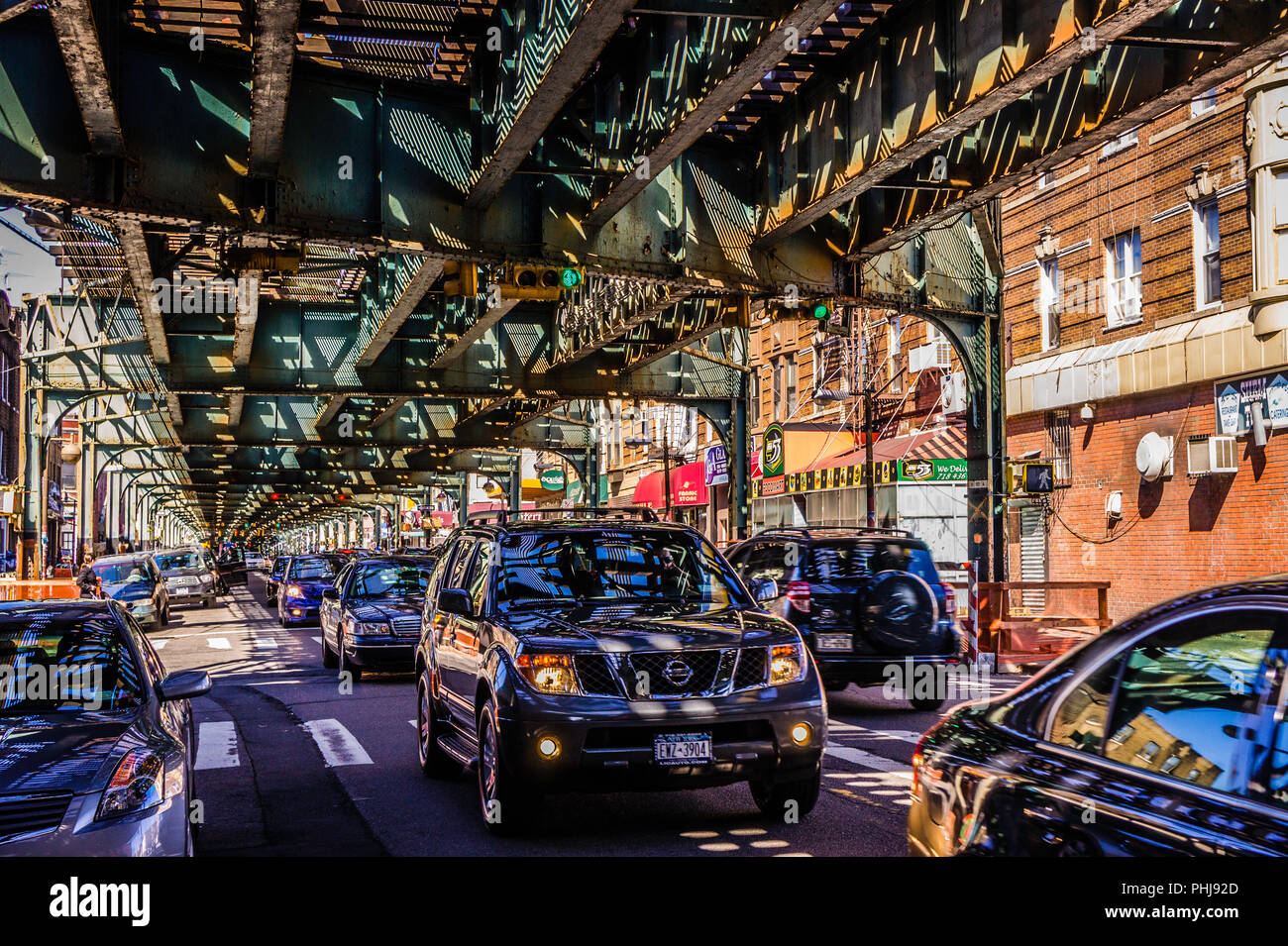 55th street bmt west end line subway station Banque de photographies et ...