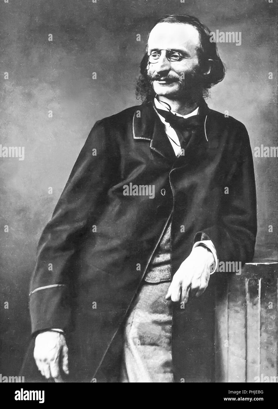 Offenbach jacques Banque d'images noir et blanc - Alamy