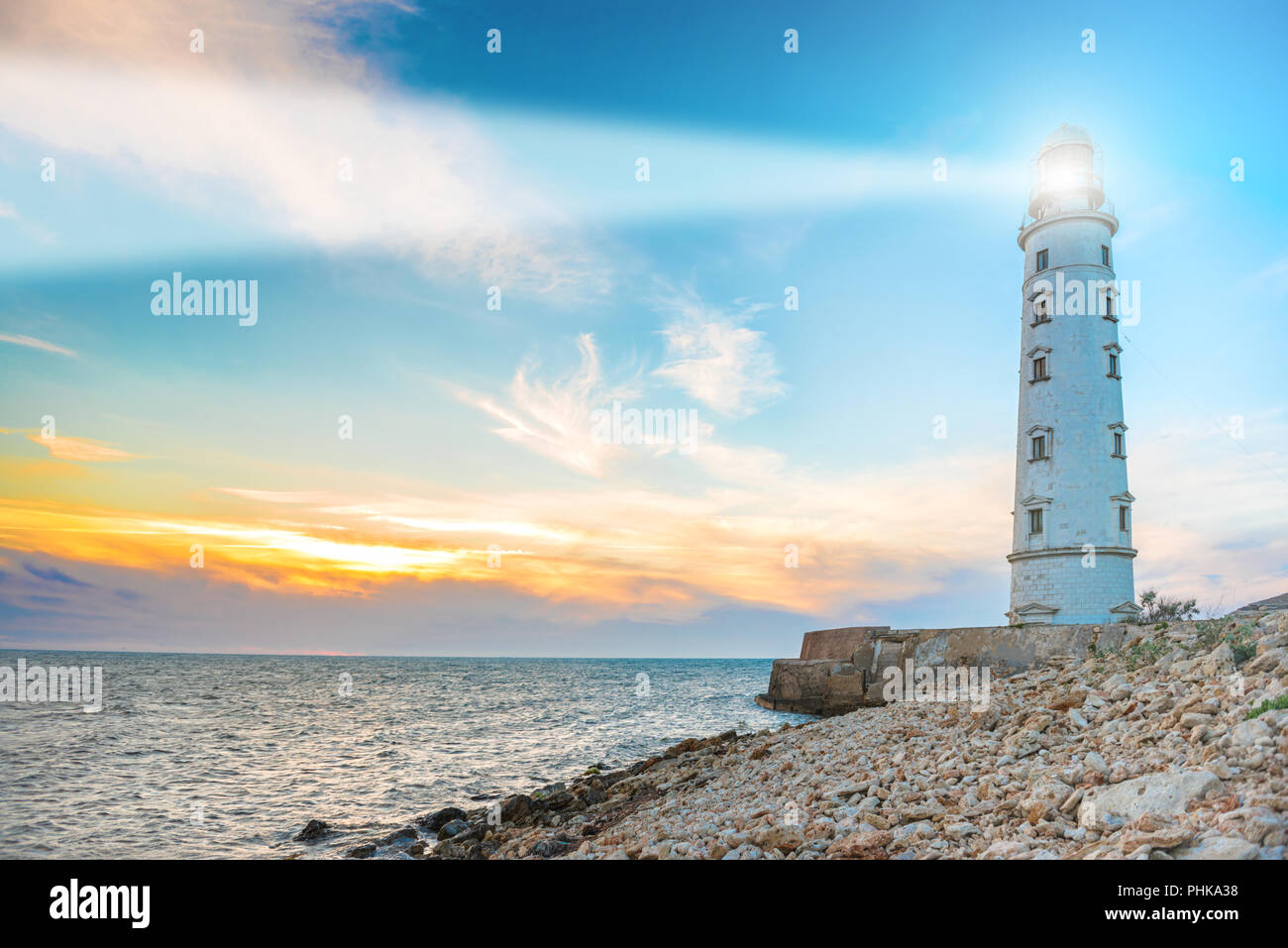 Phare de nuit Banque de photographies et d’images à haute résolution ...