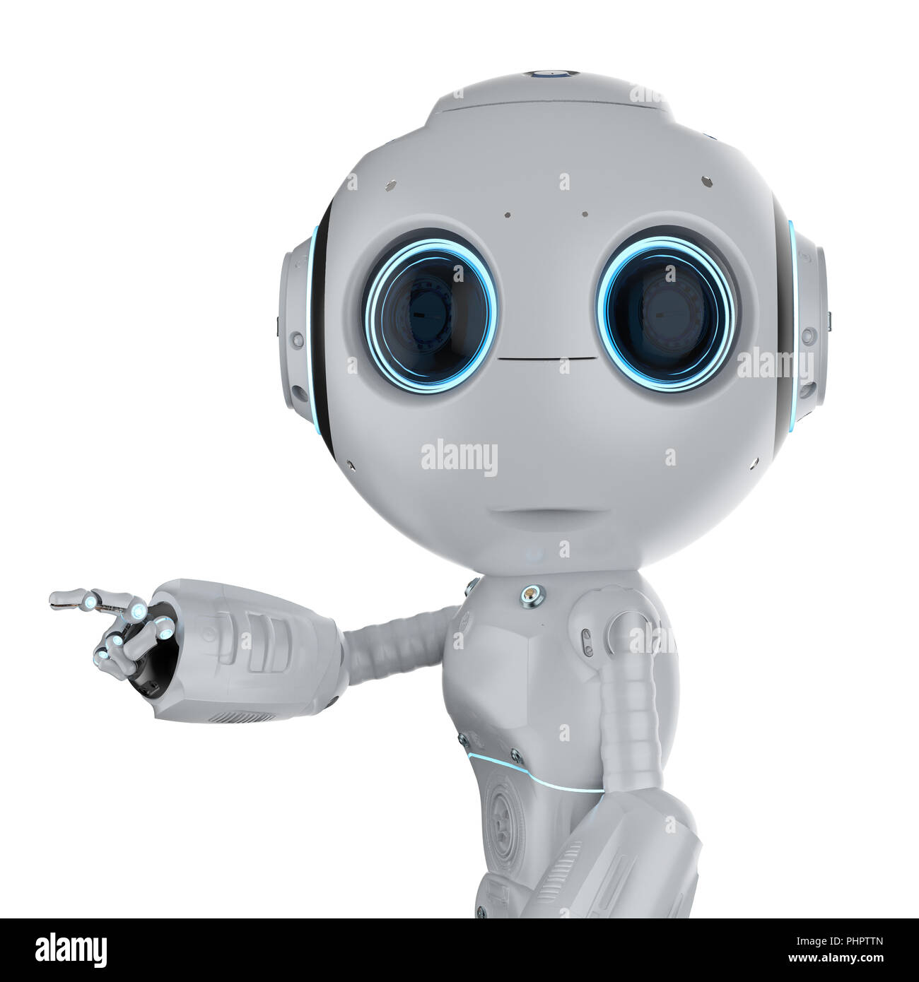 Robot mignon isolé Banque de photographies et d’images à haute ...