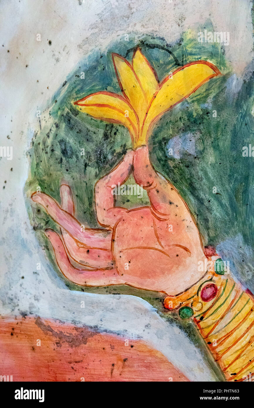 Sigiriya paintings Banque de photographies et d’images à haute ...