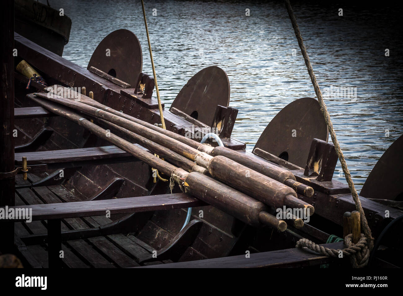 Bateau De Rame Viking Banque d'image et photos - Alamy