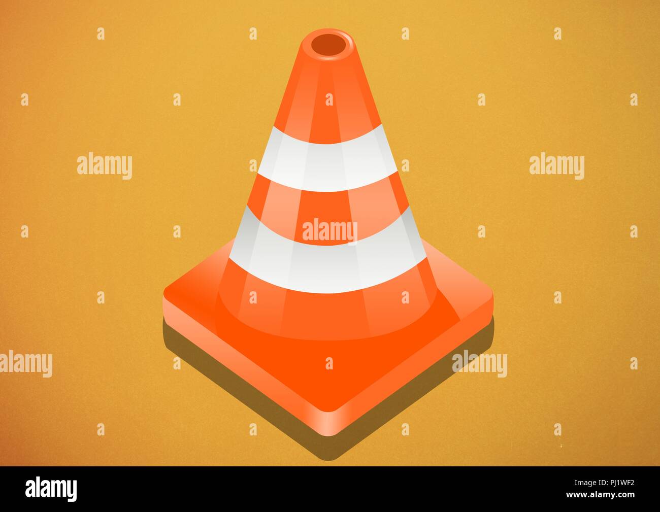 Safety cone Banque de photographies et d’images à haute résolution - Alamy