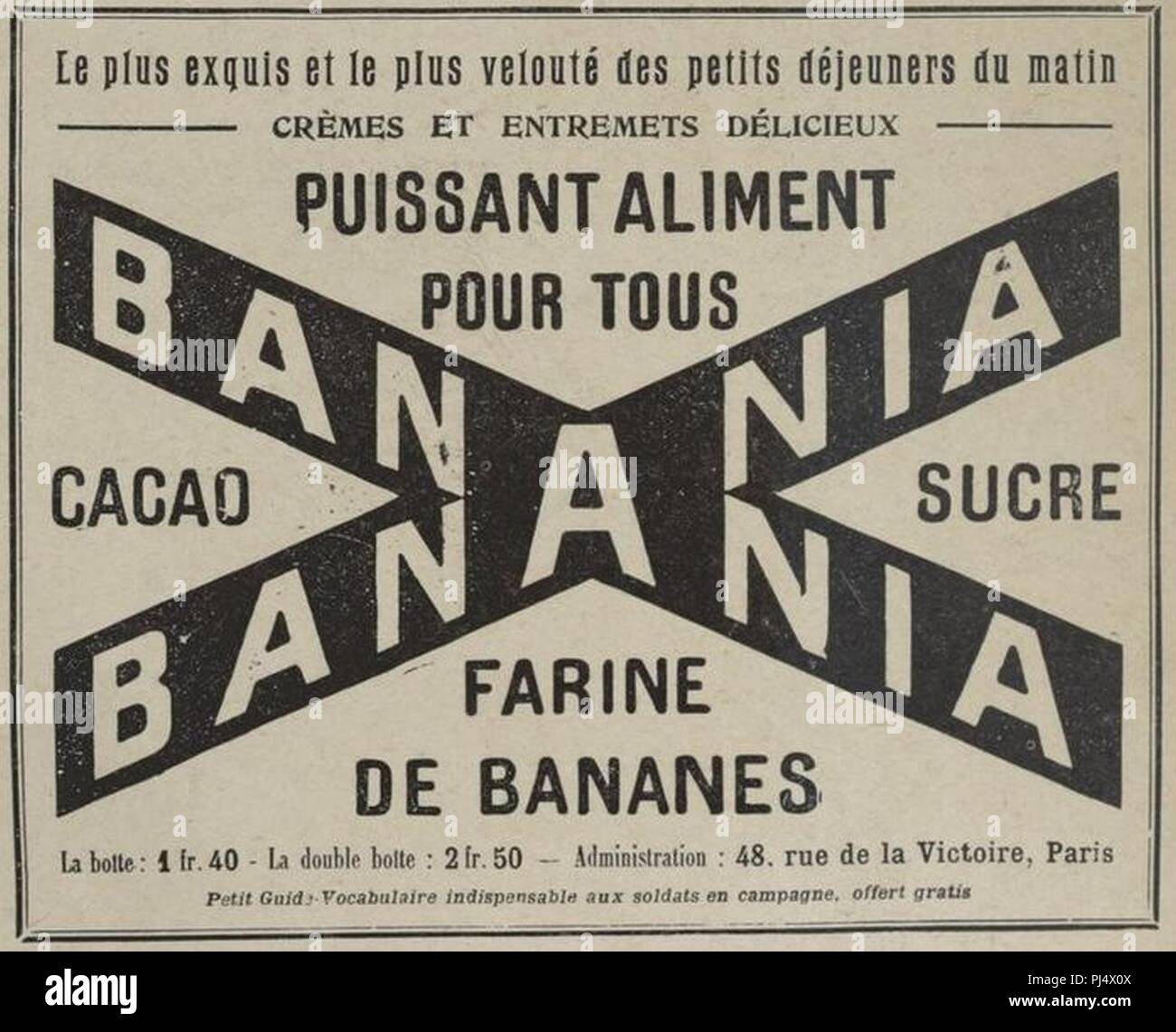 Banania vintage Banque de photographies et d’images à haute résolution ...