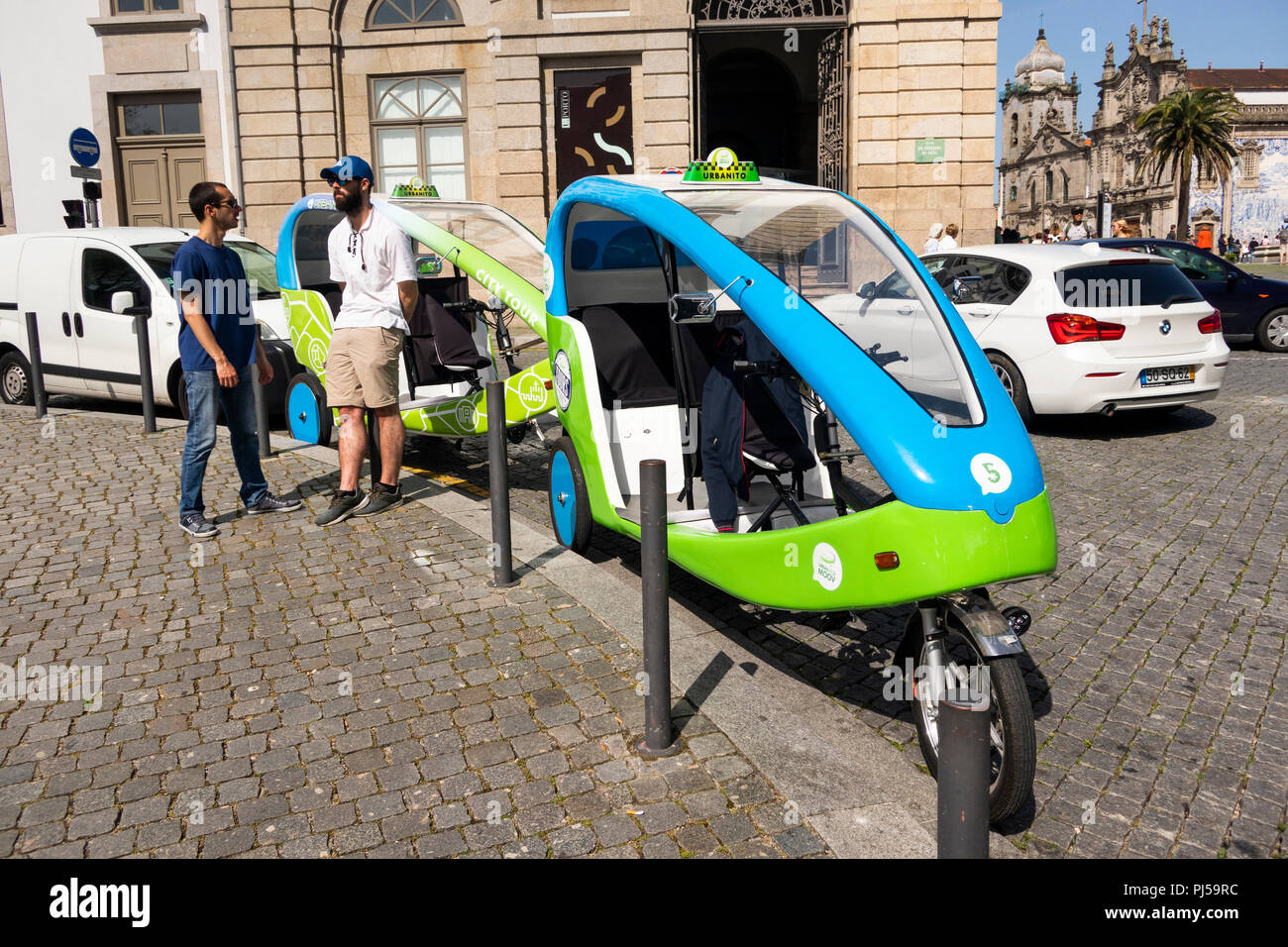 Portugal, Porto, Rua Santa Catarina, eco-friendly urbanito transport ...