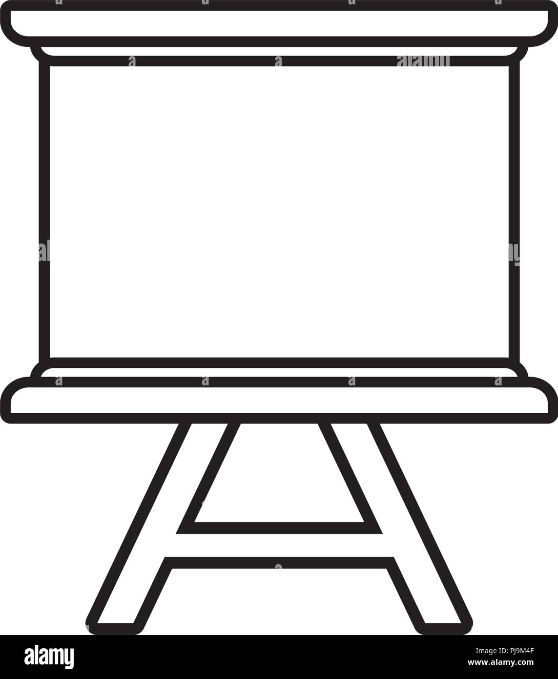 Tableau de présentation sur fond blanc, vector illustration Image ...