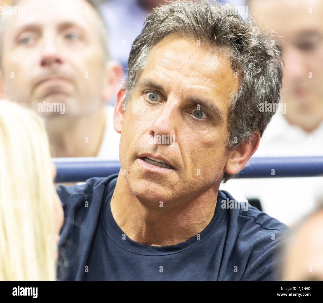 New York, NY - Sep 4, 2018 : Ben Stiller assiste à l'US Open 2018 entre ...