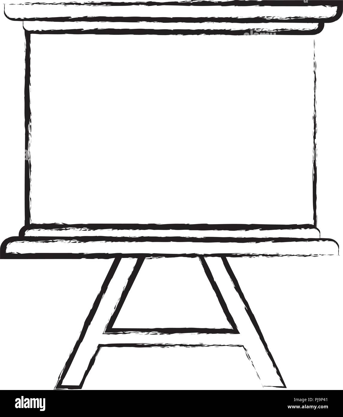 Tableau de présentation sur fond blanc, vector illustration Image ...