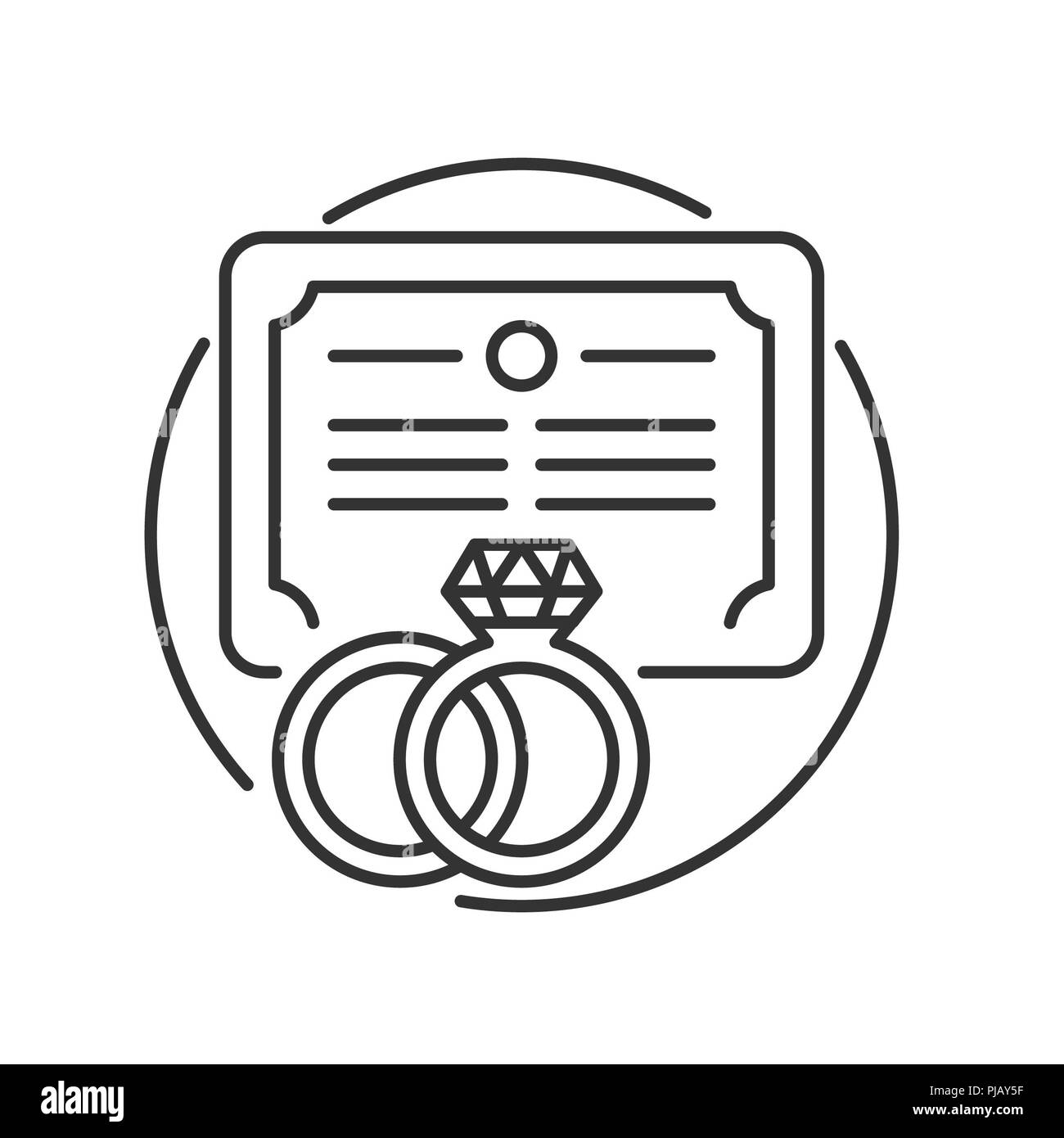 Licence de mariage certificat de mariage d'amour Banque de photographies et d’images à haute ...