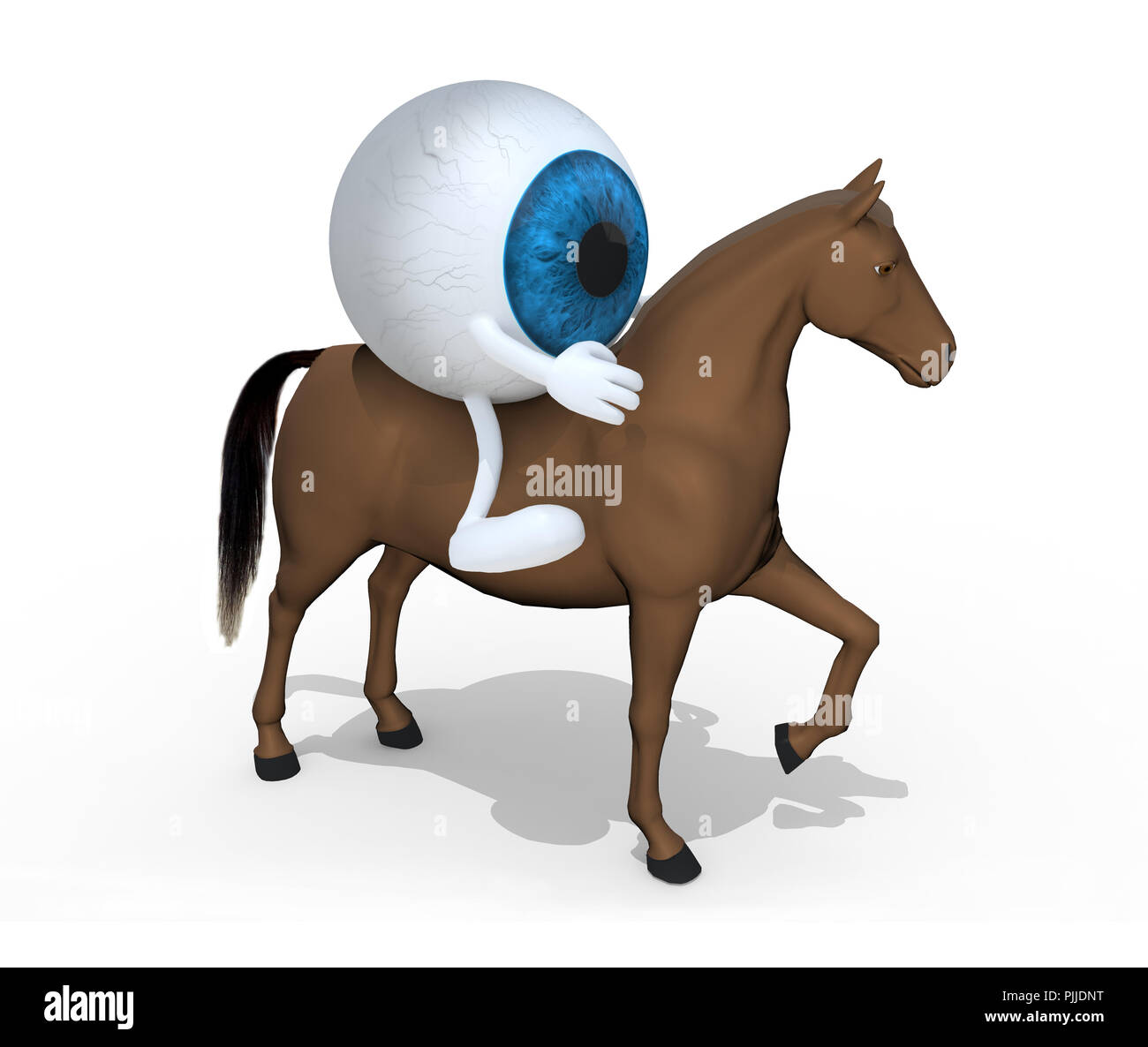 Cheval avec oeil bleu Banque d'images détourées - Alamy