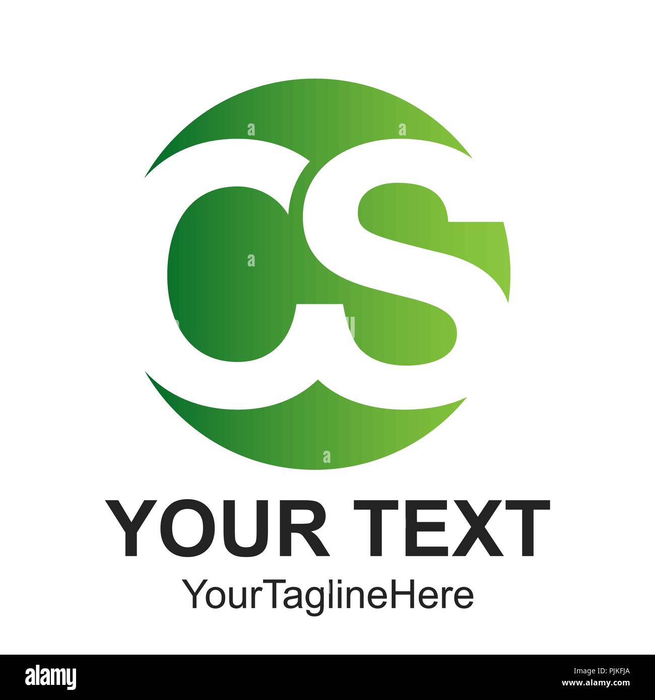Lettre initiale CS logo design Éléments du gabarit pour l'entreprise et ...