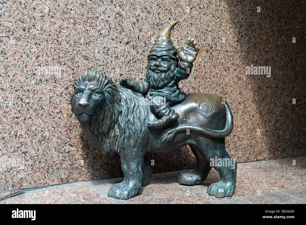 Pologne, Wroclaw, Wroclaw, nains, ancien symbole de la résistance, un ...