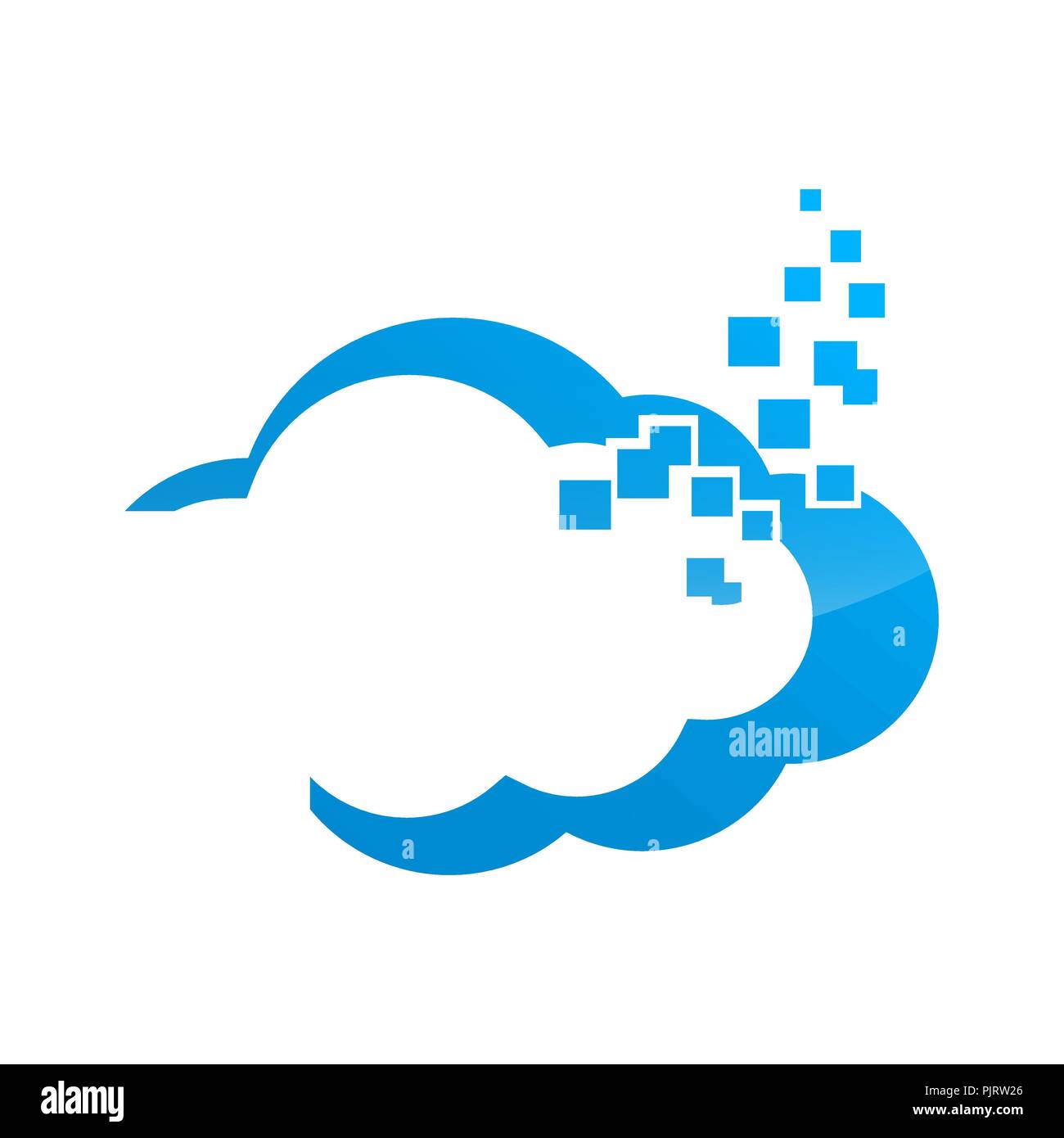 Cloud logo Banque d'images vectorielles - Alamy