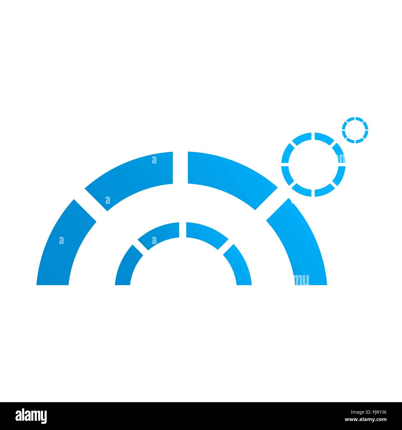 Logo demi cercle Banque d'images vectorielles - Alamy